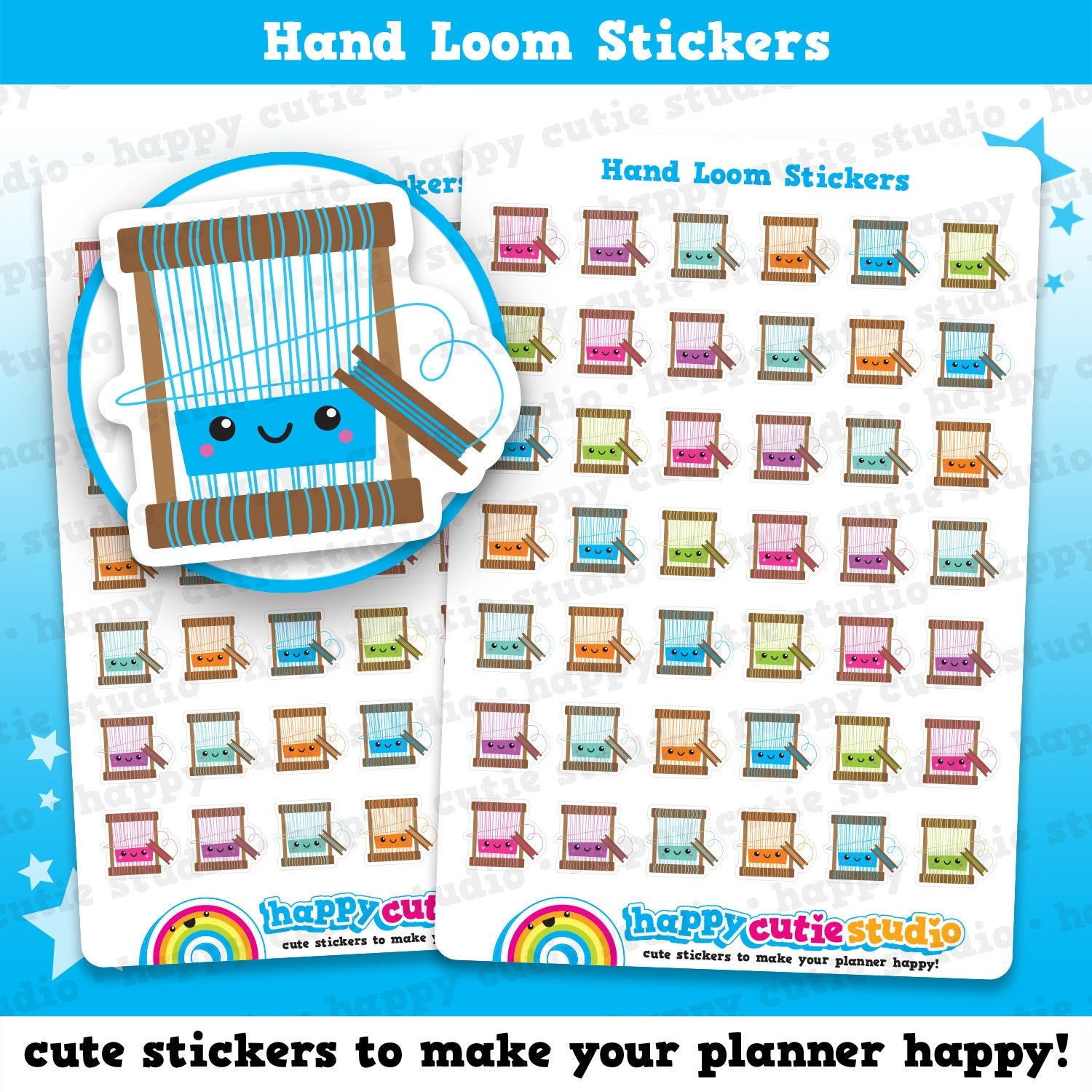 42 Cute Hand Loom/Hand Weaving/Weaver/Loom/Textile Planner Stickers ...