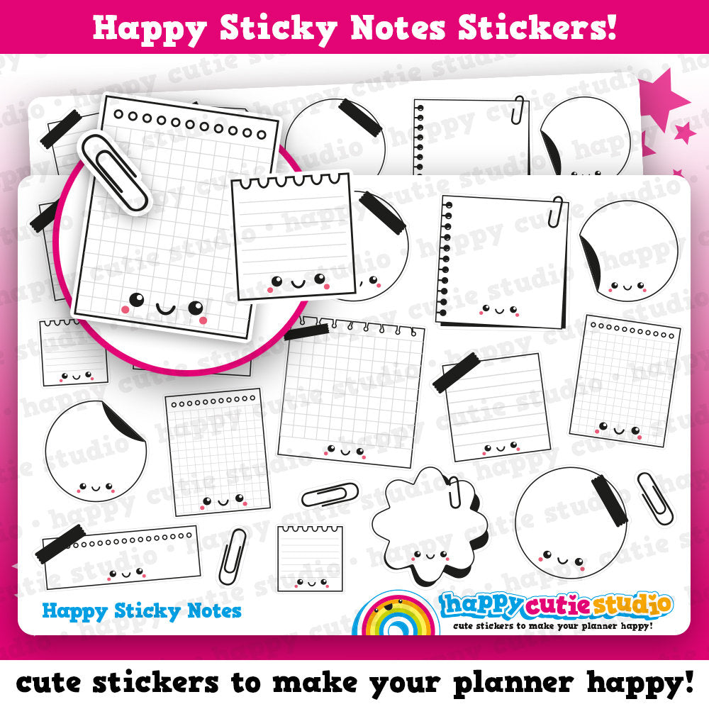 15 Cute Sticky Notes - Shaped/Functional/Practical Planner Stickers ...